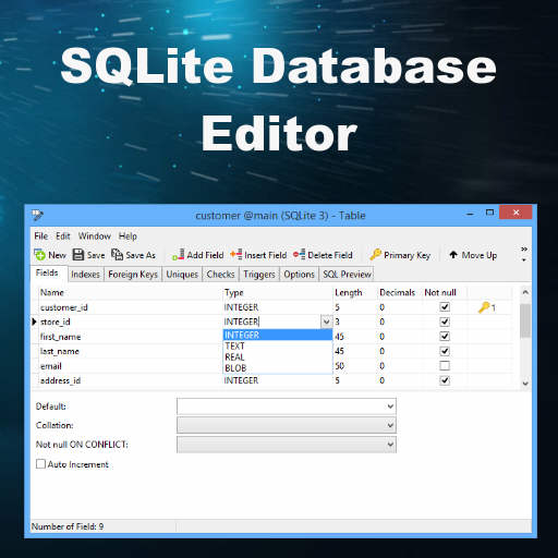 Awesome Sqlite Database Editor For Use With Delphi Xe8 Firemonkey On